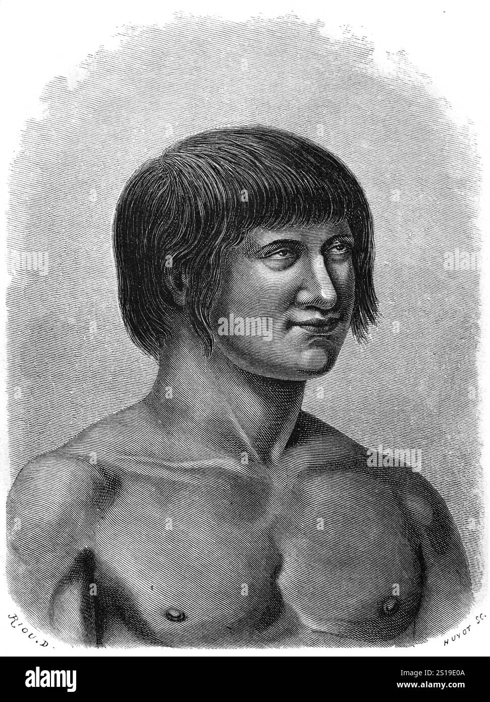 Portrait of Remo or Rheno Indian or Indigenous Man from the Moa River ...