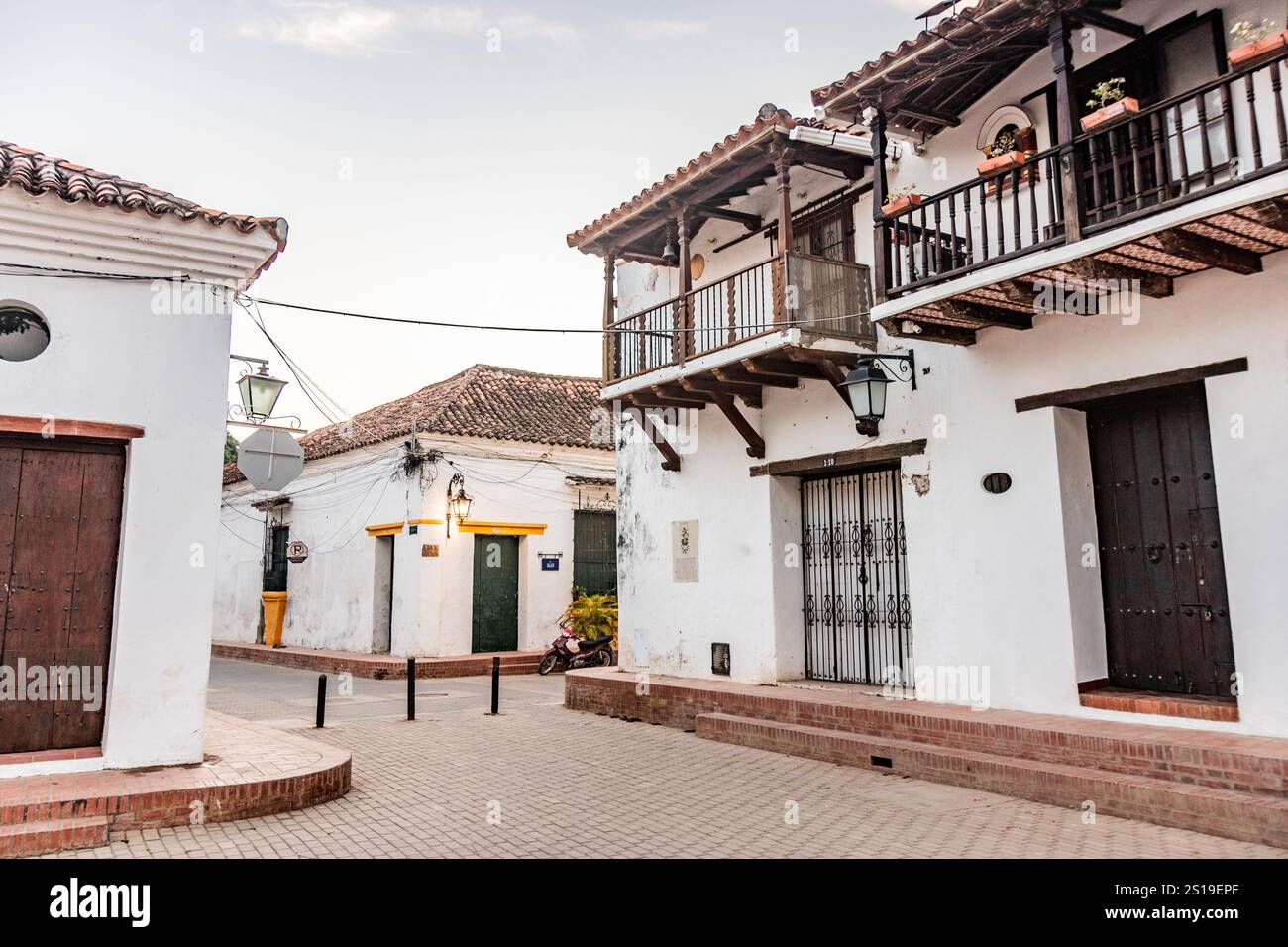 Colonial houses in Santa Cruz de Mompox, Colombia Stock Photo - Alamy