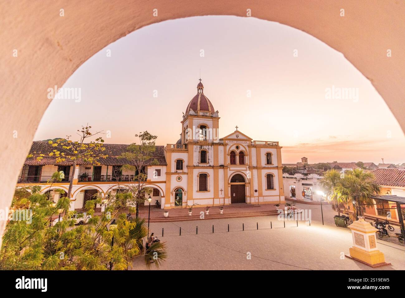 Inmaculada Concepcion church and Plaza Real de la Concepcion square in ...