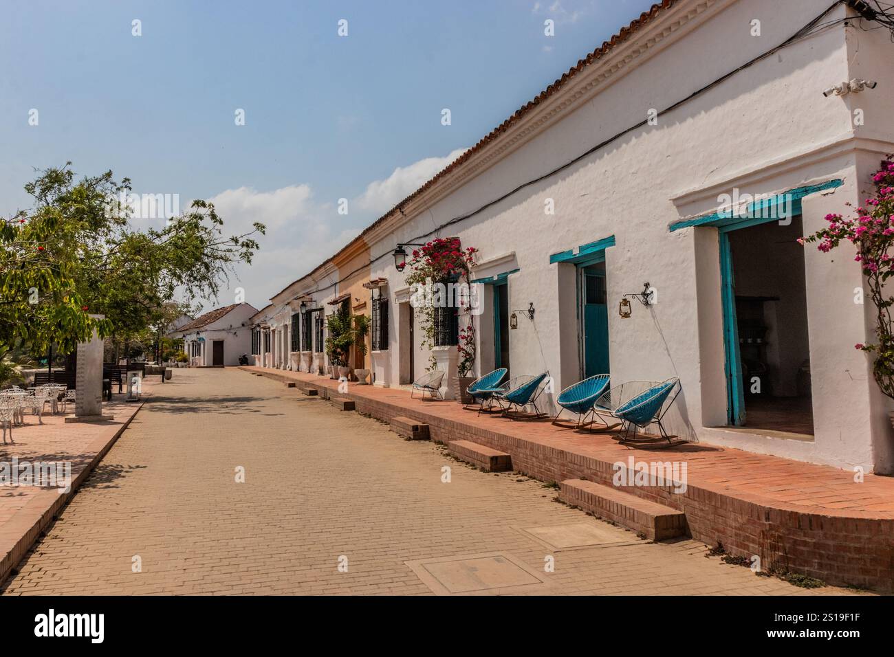 Colonial houses in Santa Cruz de Mompox, Colombia Stock Photo - Alamy