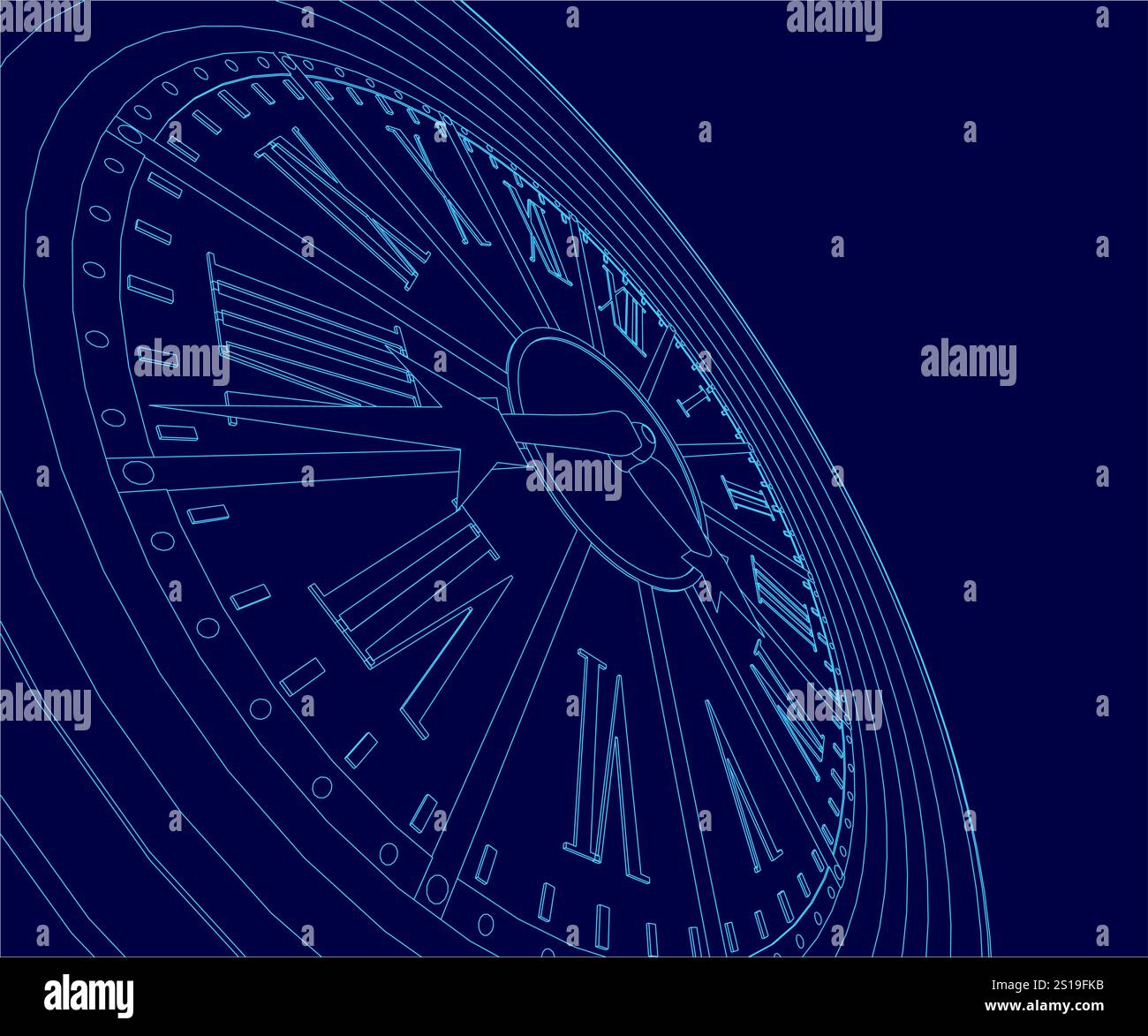 Clock face on old Stock Vector Images - Alamy