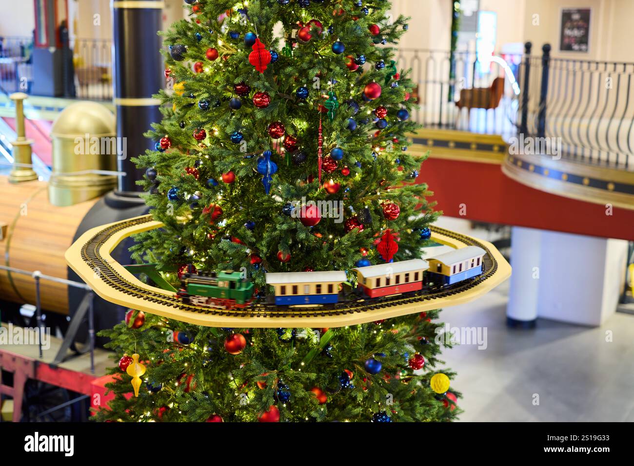 A beautifully decorated festive Christmas Tree featuring an enchanting ...