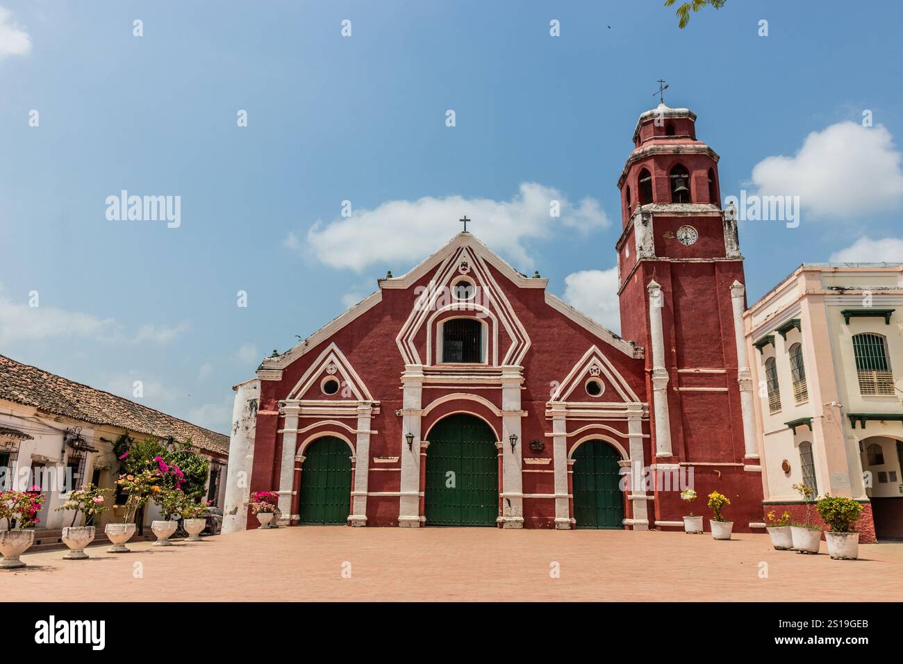San Francisco church in Santa Cruz de Mompox, Colombia Stock Photo - Alamy