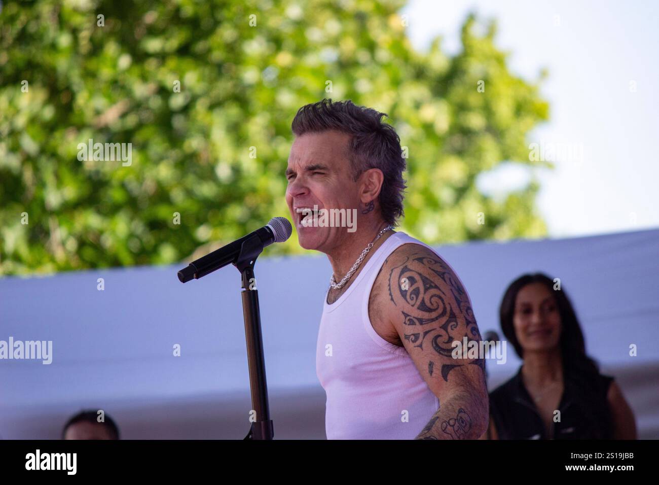 Melbourne, Australia. 02nd Jan, 2025. Robbie Williams performing for ...