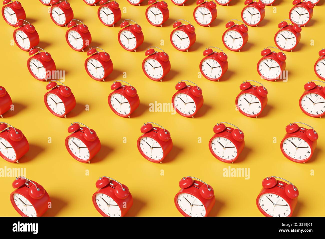 Rows vintage alarm clocks hi-res stock photography and images - Alamy