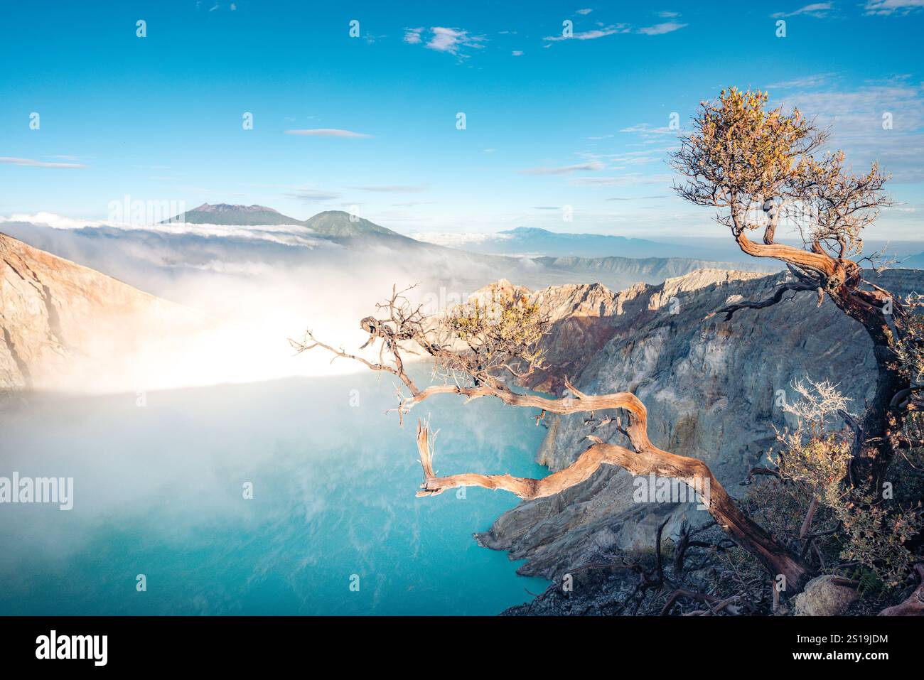 Aerial view ijen acid lake hi-res stock photography and images - Alamy