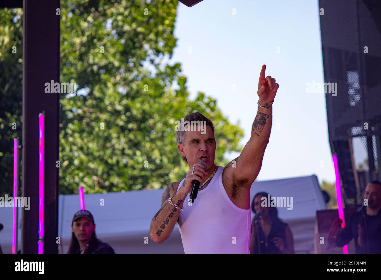 Melbourne, Australia. 02nd Jan, 2025. Robbie Williams performing for ...
