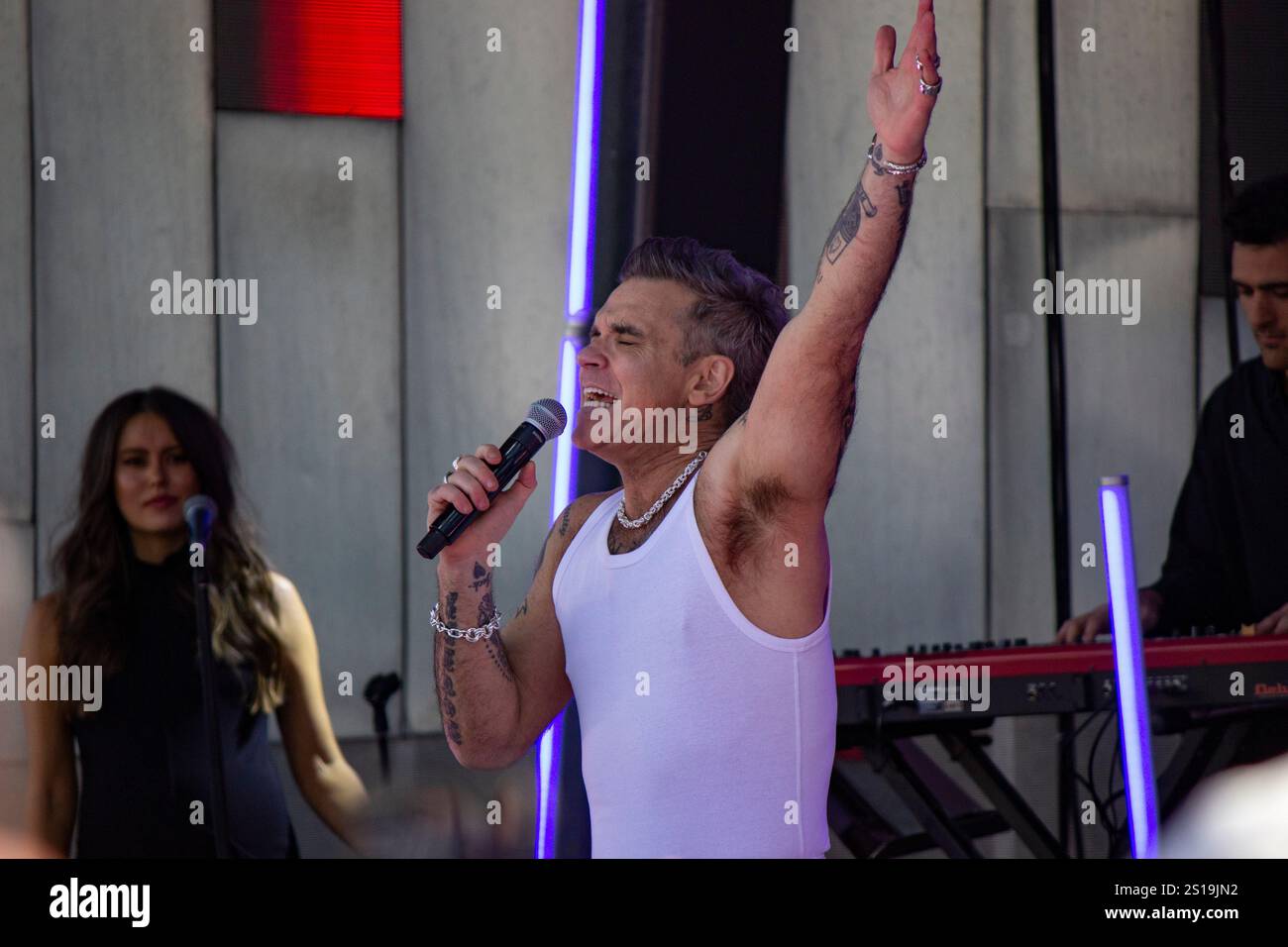 Melbourne, Australia. 02nd Jan, 2025. Robbie Williams performing for ...