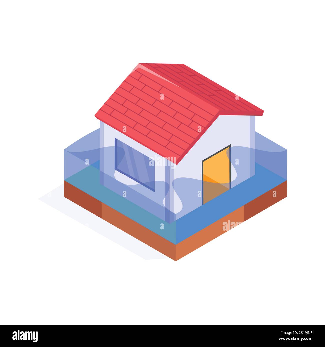 Natural disaster insurance vector design in modern style Stock Vector ...