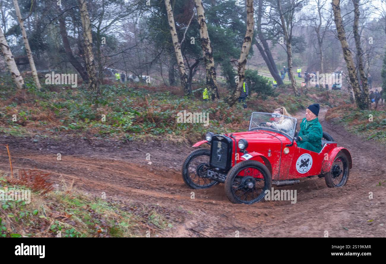 The Pre War Austin 7 car club members taking part in the Dave Wilcox ...