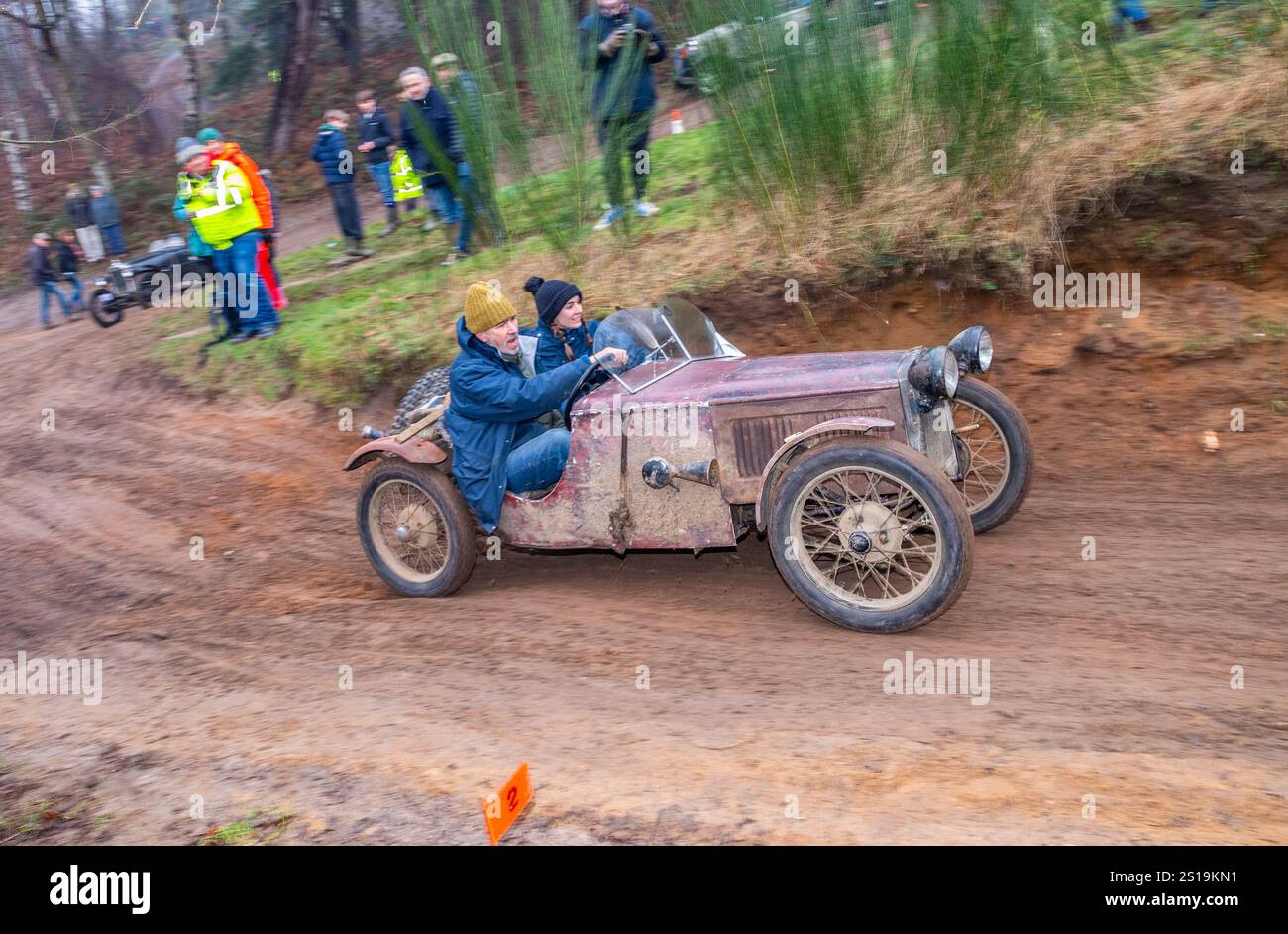 The Pre War Austin 7 car club members taking part in the Dave Wilcox ...