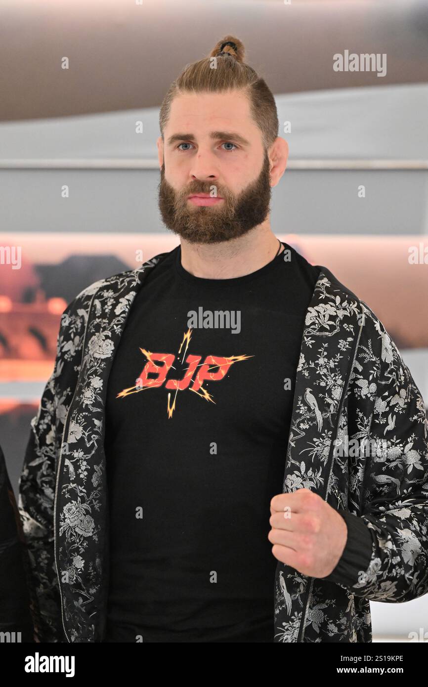 Czech MMA fighter Jiri Prochazka meets with reporters ahead of his ...