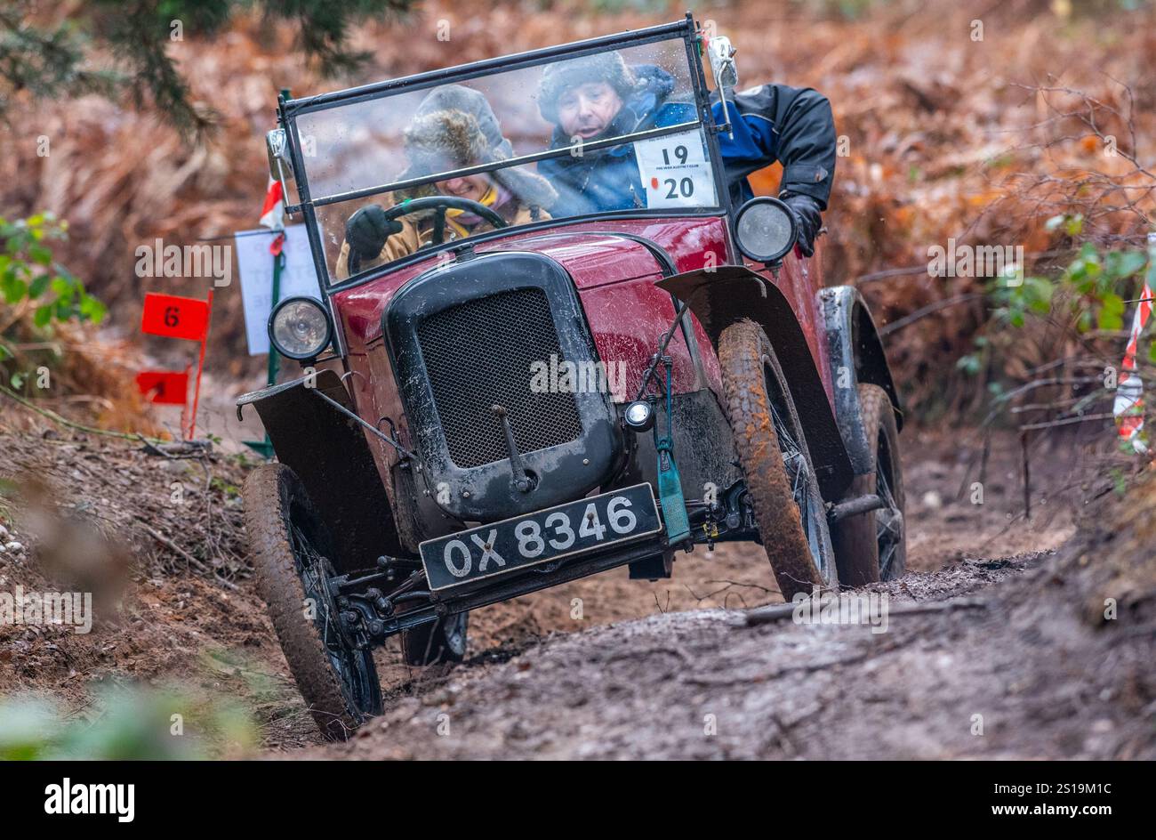 The Pre War Austin 7 car club members taking part in the Dave Wilcox ...