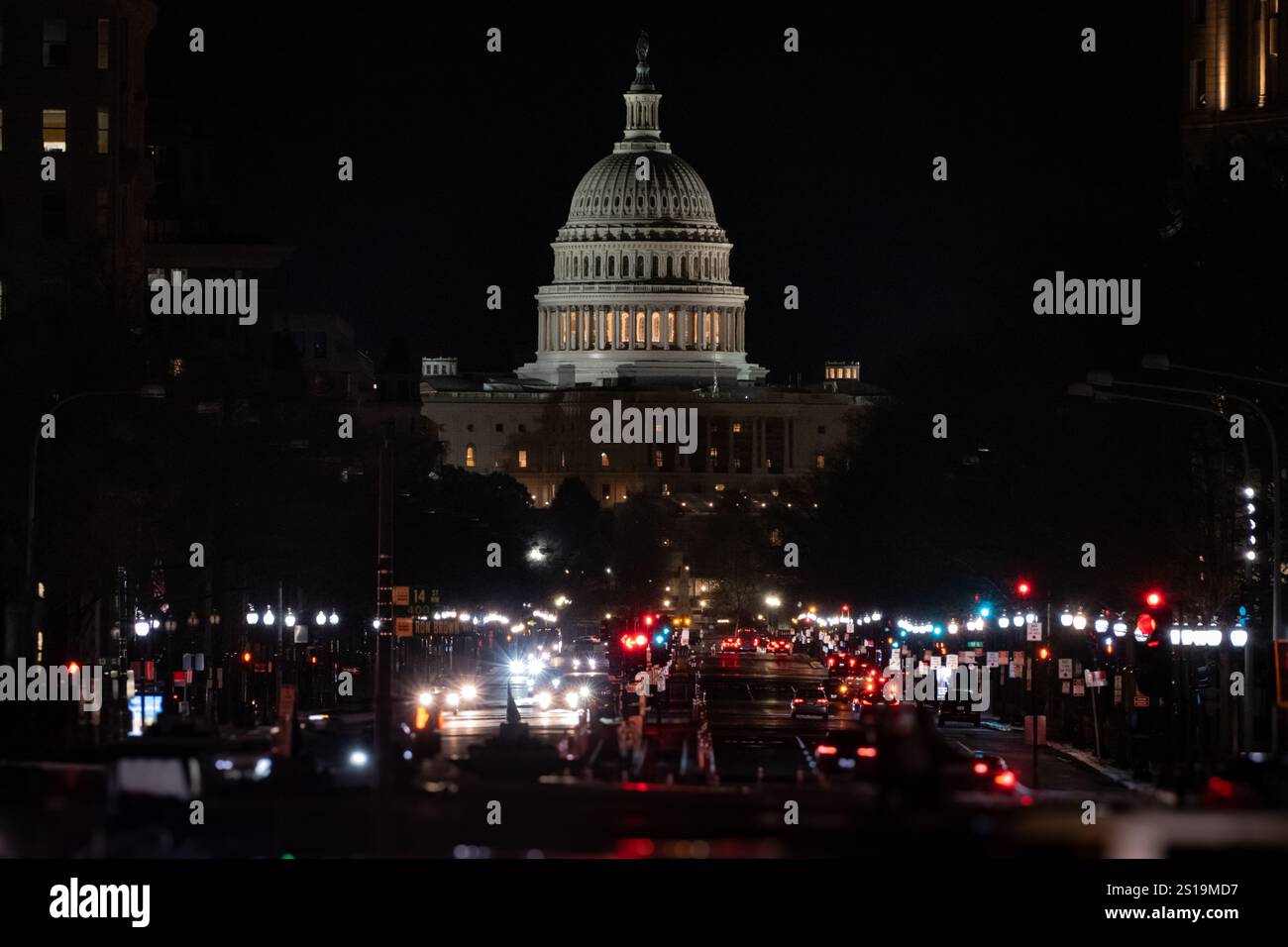 U s capitol night hi-res stock photography and images - Alamy