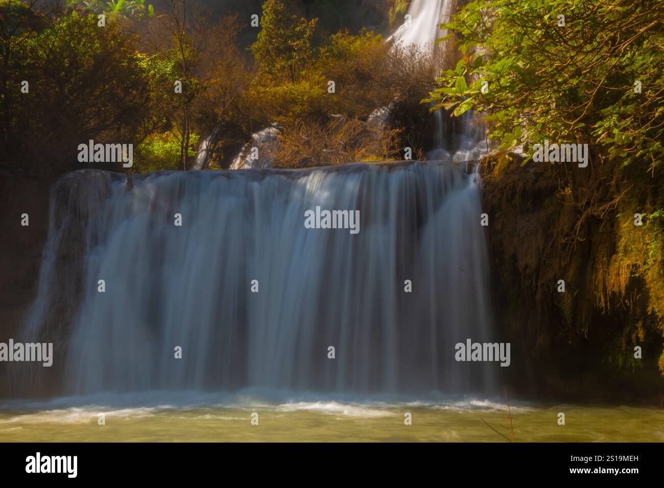 Thi Lo Su Waterfall is the largest waterfall in Tak Province, Thailand ...