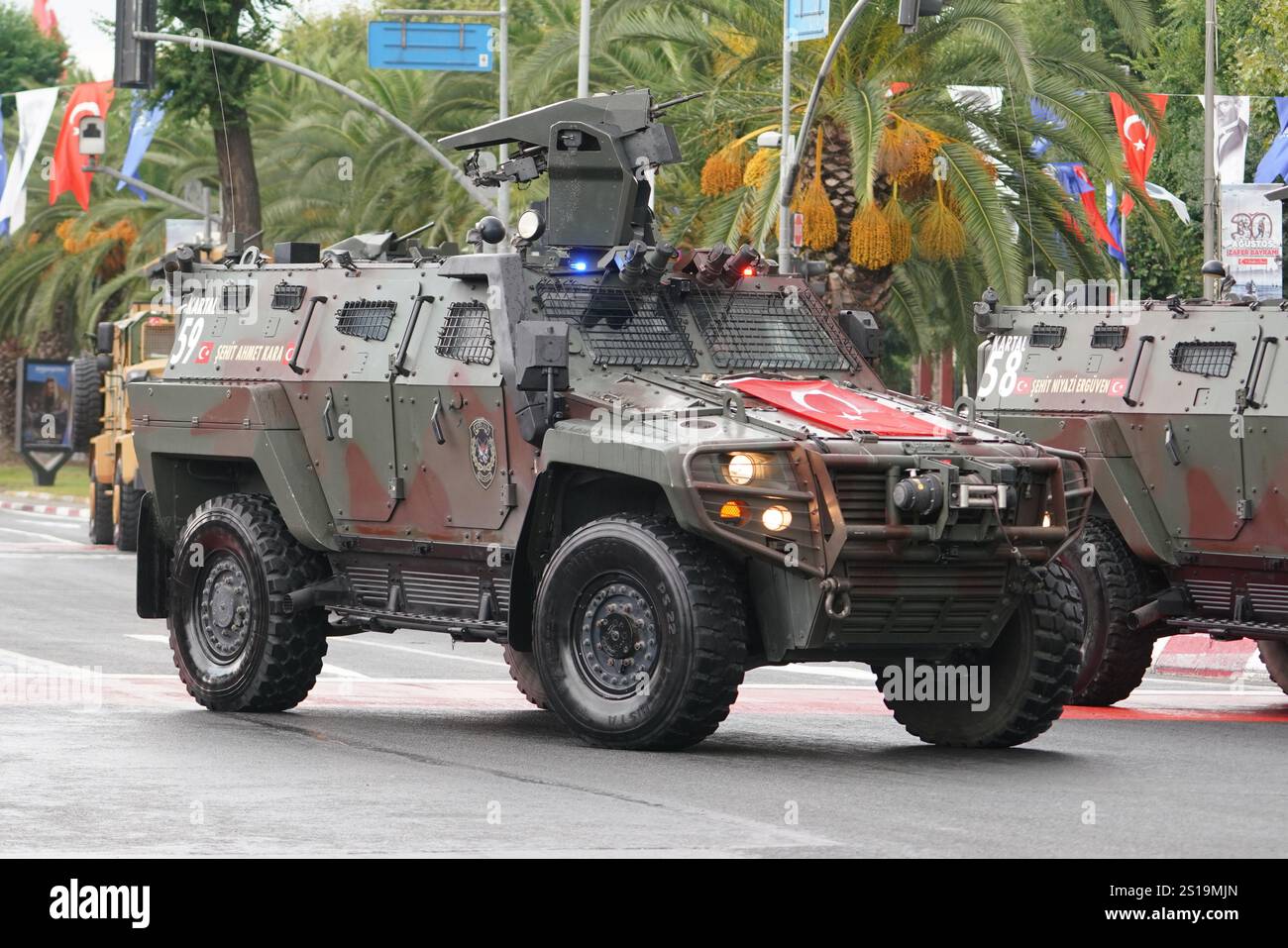 ISTANBUL, TURKIYE - AUGUST 30, 2024: Police vehicles parade during ...