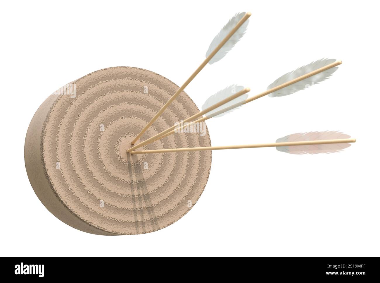 Wooden arrows point center hi-res stock photography and images - Alamy