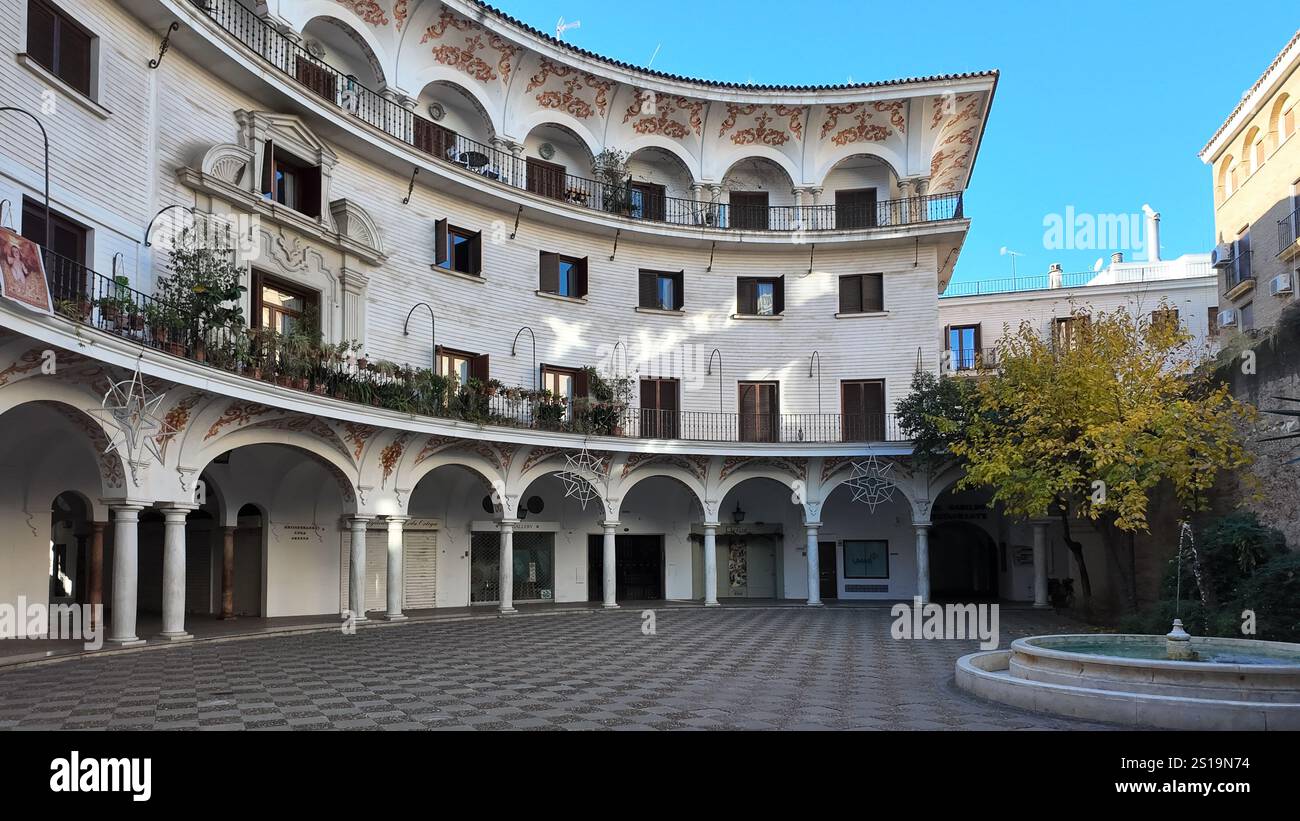 Plaza del Cabildo, located near the Cathedral of Seville, is a charming ...