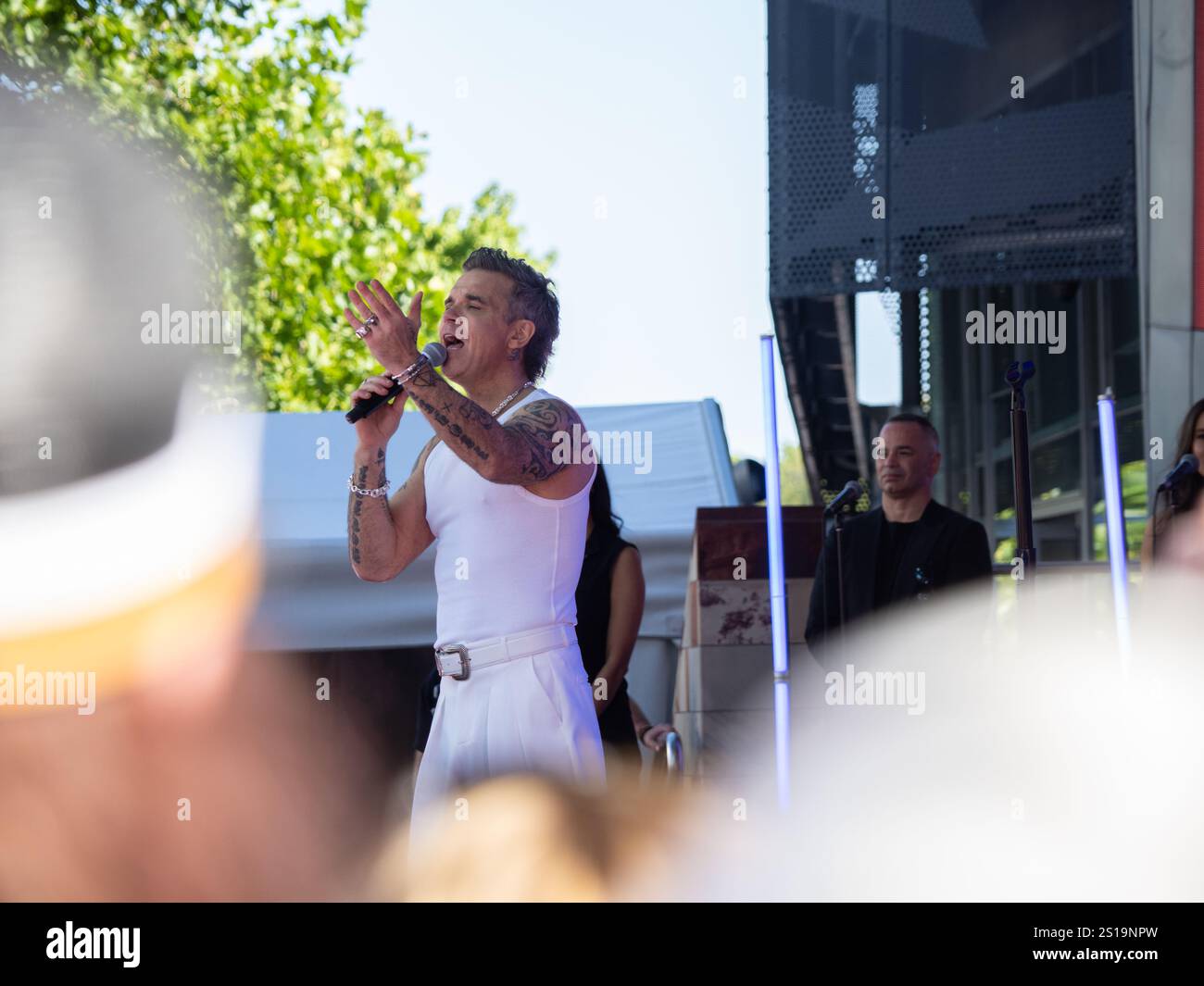 Melbourne, Australia. 02nd Jan, 2025. Williams is seen on stage. Robbie ...