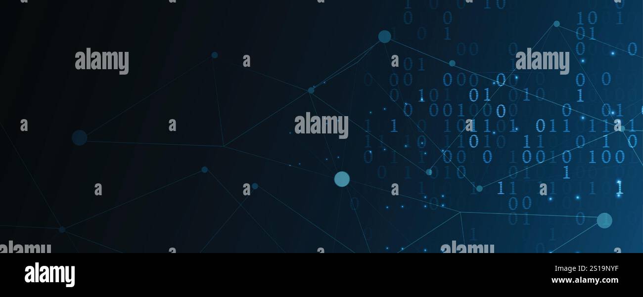 Technology Network Vector Background.. Science and technology ...