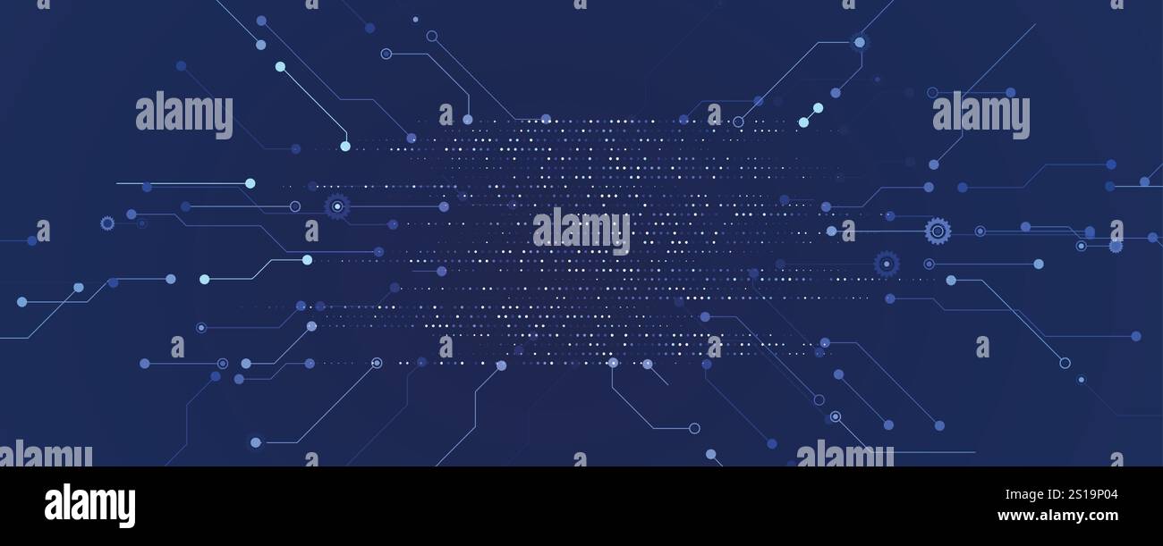 Technology Network Vector Background.. Science and technology ...