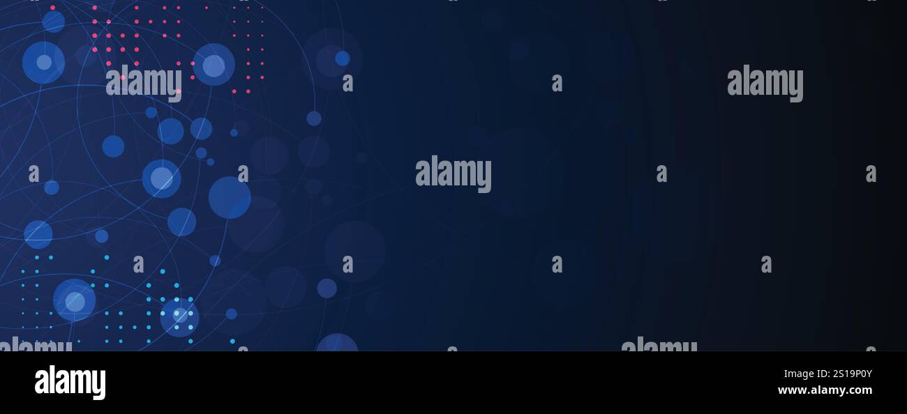 Technology Network Vector Background.. Science and technology ...