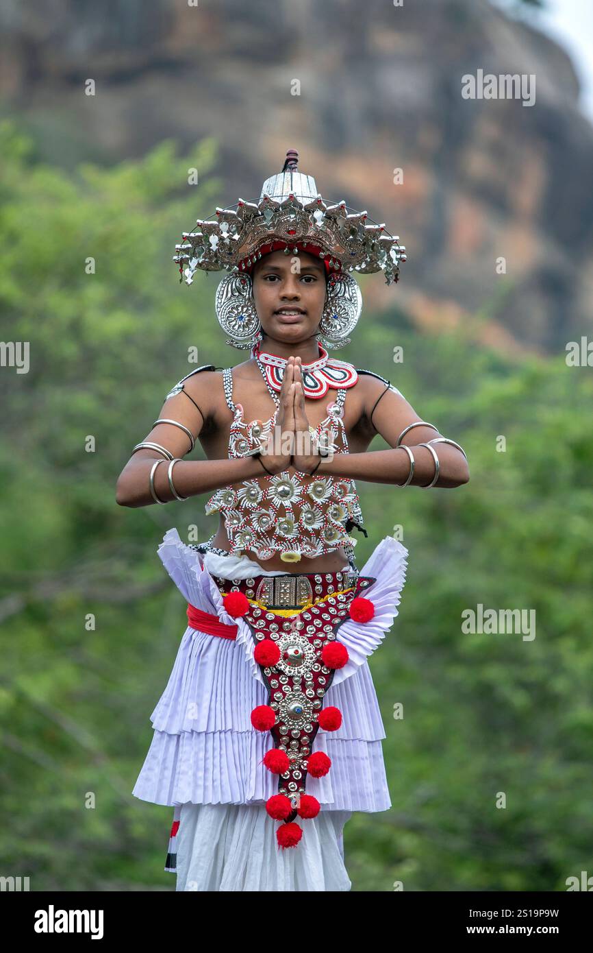 SIGIRIYA, SRI LANKA - JULY 16, 2024 : A Ves Dancer, also known as a ...
