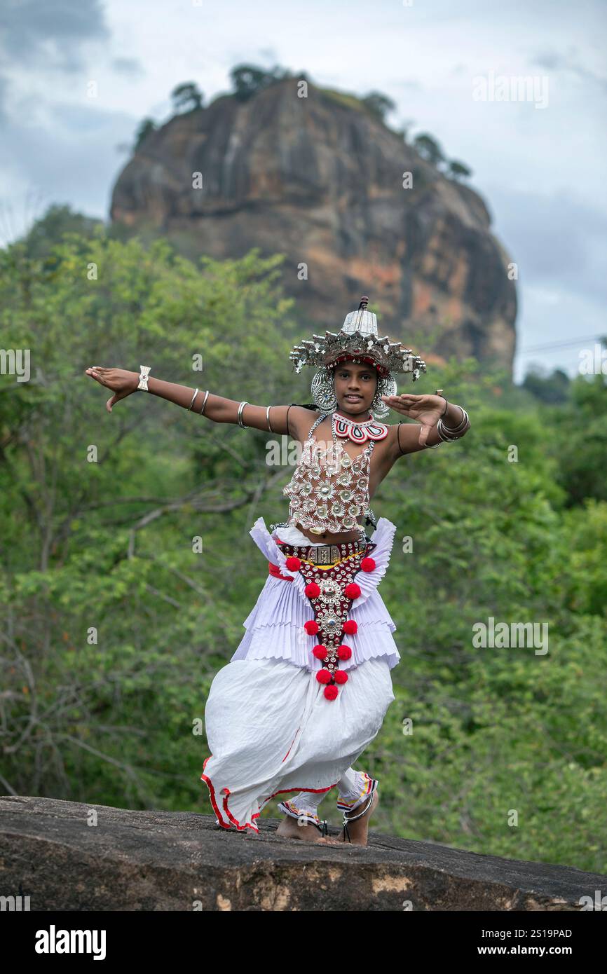 SIGIRIYA, SRI LANKA - JULY 16, 2024 : A Ves Dancer, also known as a ...