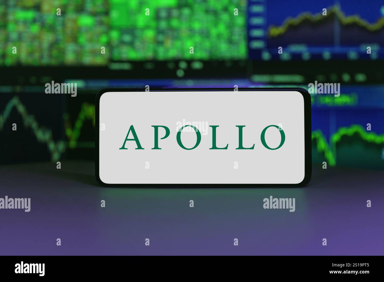 Apollo Global Management logo displayed on a smartphone screen with ...