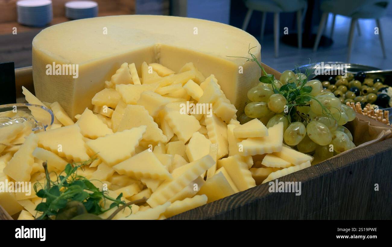 Sliced emmental cheese on hi-res stock photography and images - Alamy