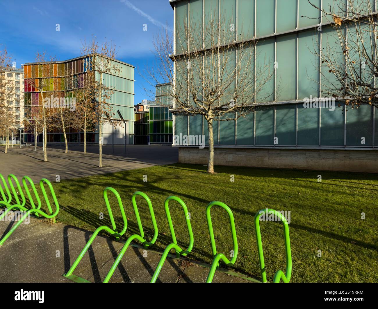 The colorful Museum of Contemporary Art of Castilla and Leon. The MUSAC ...