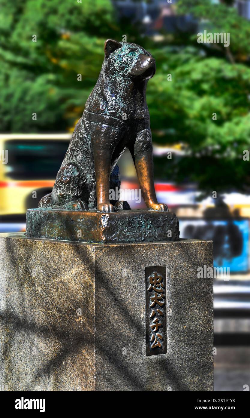 Hachiko Memorial Statue Shibuya Tokyo Japan Stock Photo - Alamy