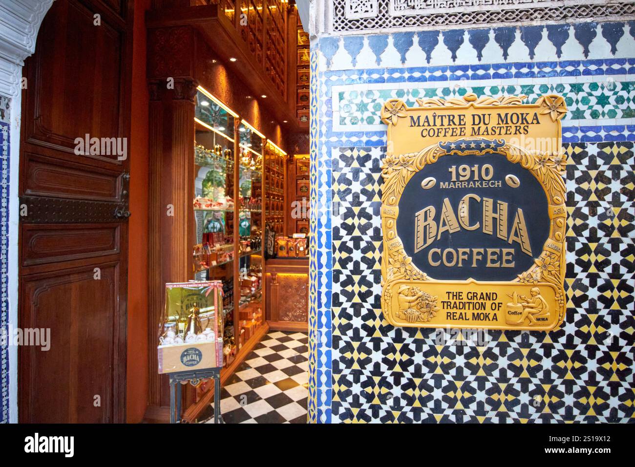 bacha coffee marrakesh, morocco Stock Photo - Alamy