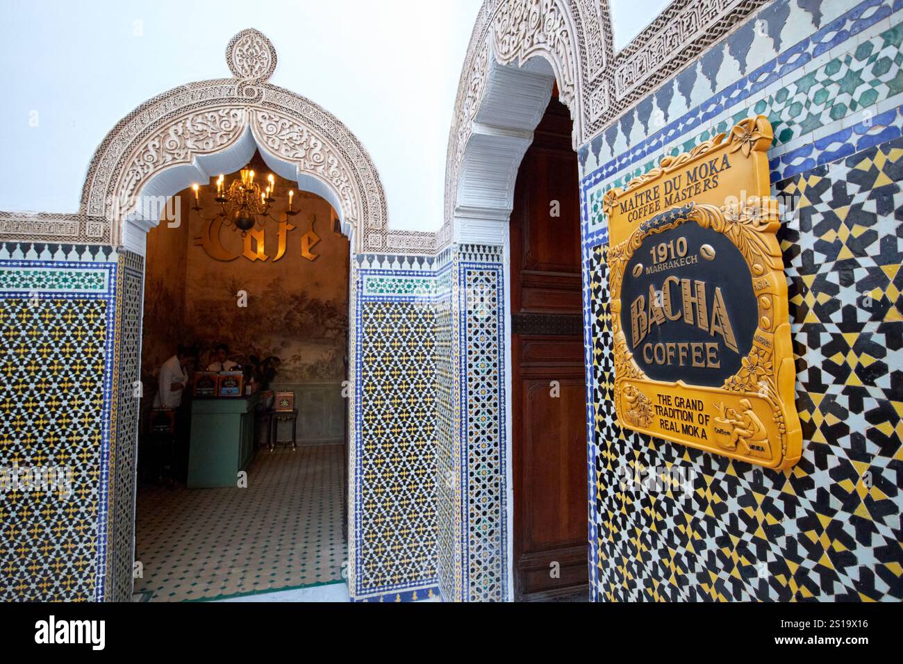 bacha coffee store and cafe marrakesh, morocco Stock Photo - Alamy