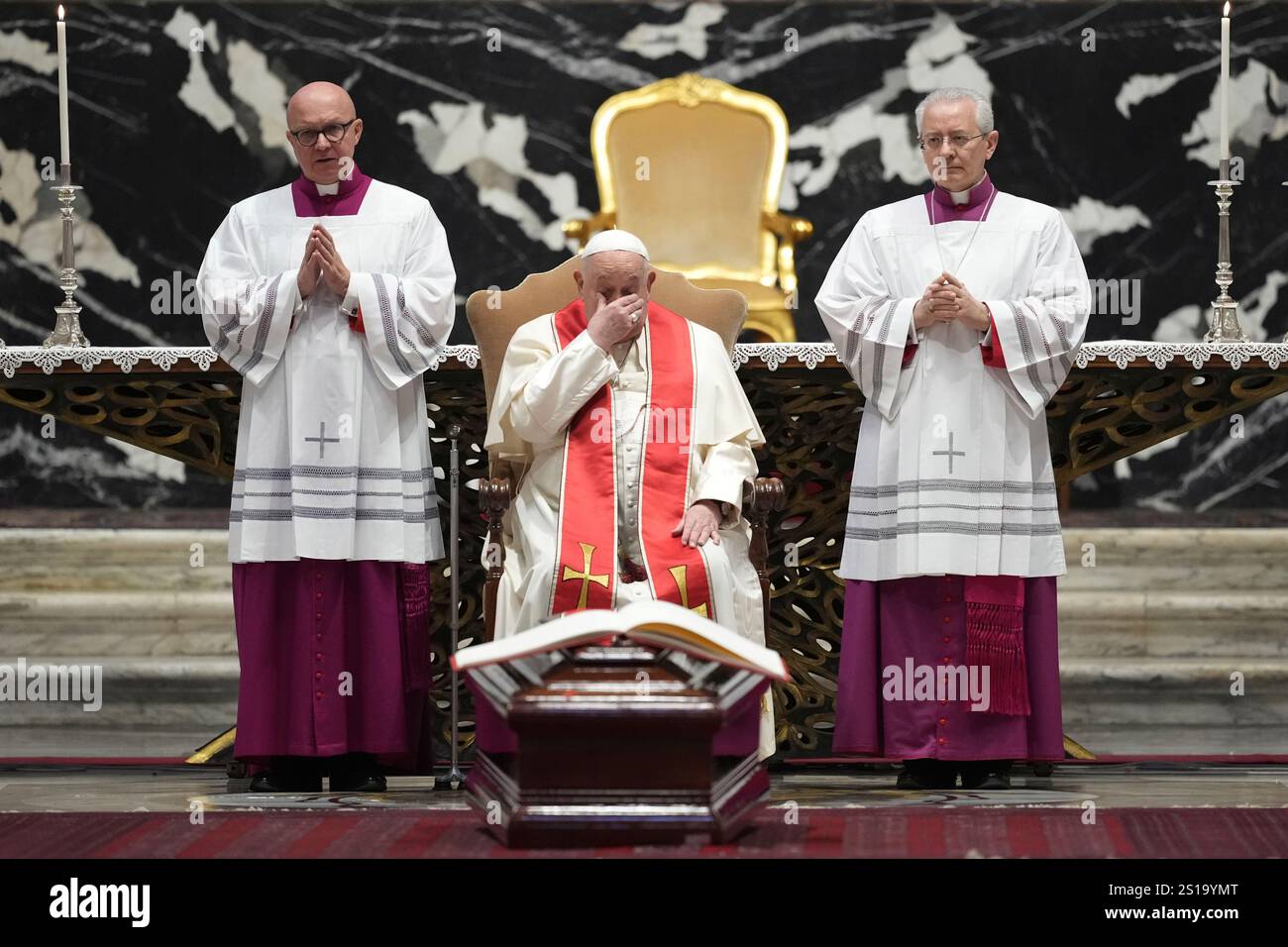 Pope Francis presides over the funeral for late cardinal Angelo Amato ...