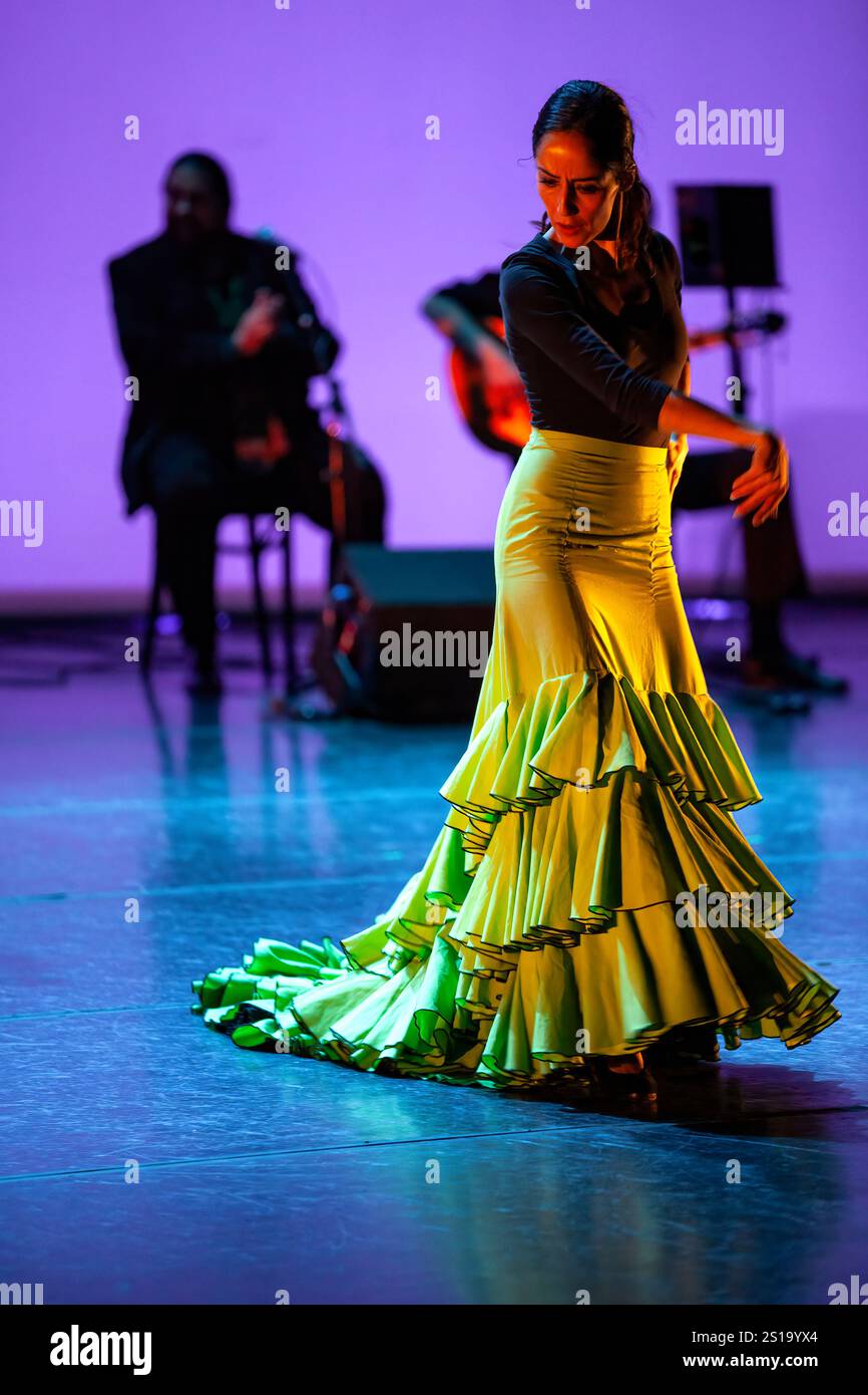 Flamenco dancer and singer, Yjastros Dance Company, Rodey Theatre ...