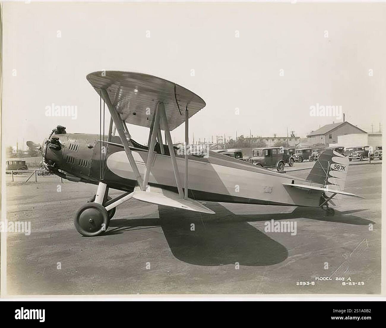 Boeing Model 203A biplane, a three-seat biplane trainer, at Boeing ...