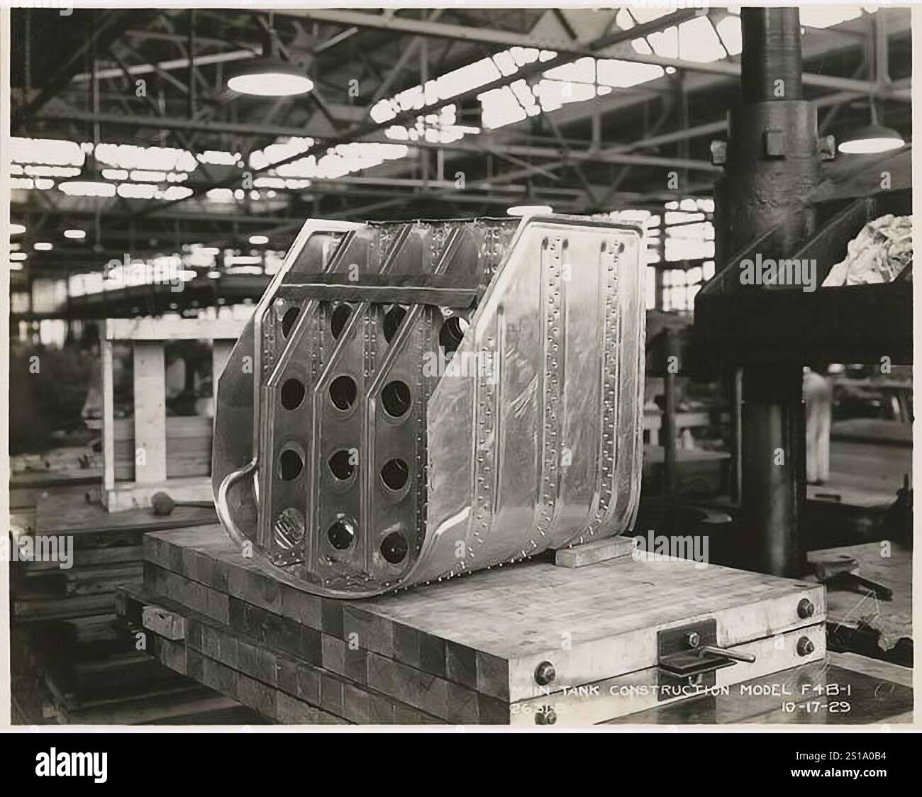 Construction Model For Main Tank Of Boeing Model F4 B 1 Airplane At Boeing Plant Seattle
