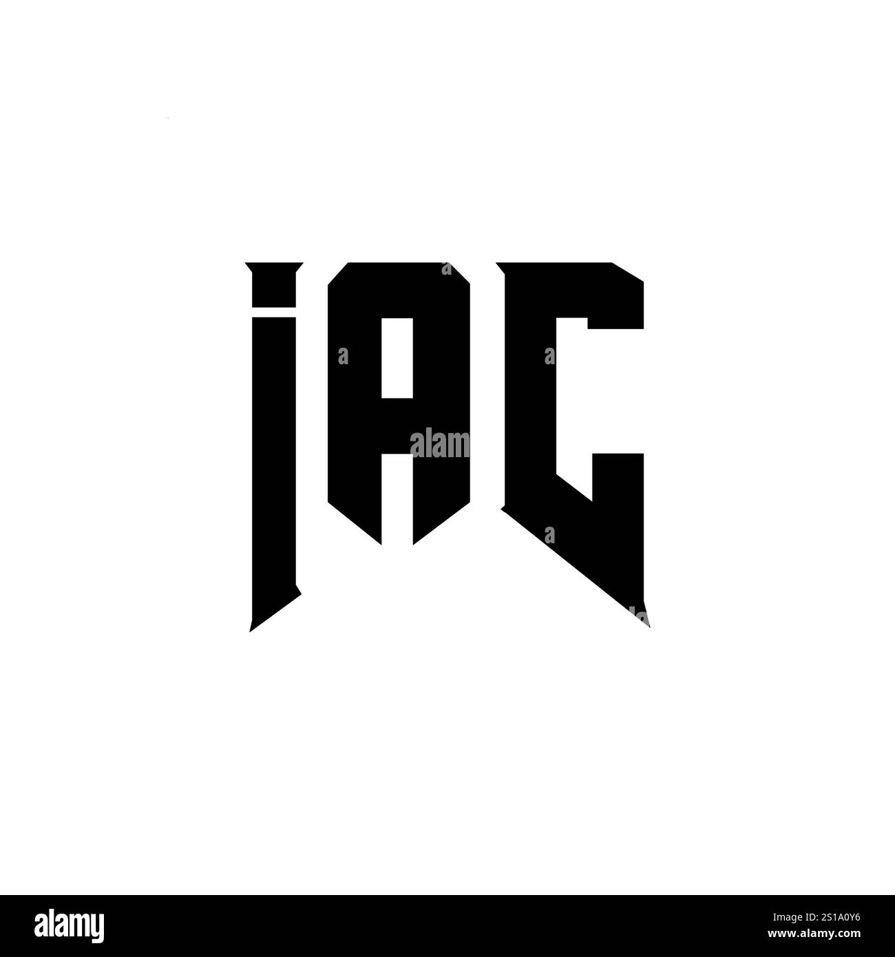 IAC letter logo design for technology company. IAC logo design black ...