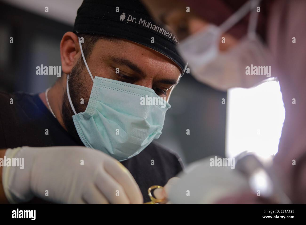 Gaziantep, Turkiye. 31 December 2024. Doctor Muhammed Abbas performs a ...
