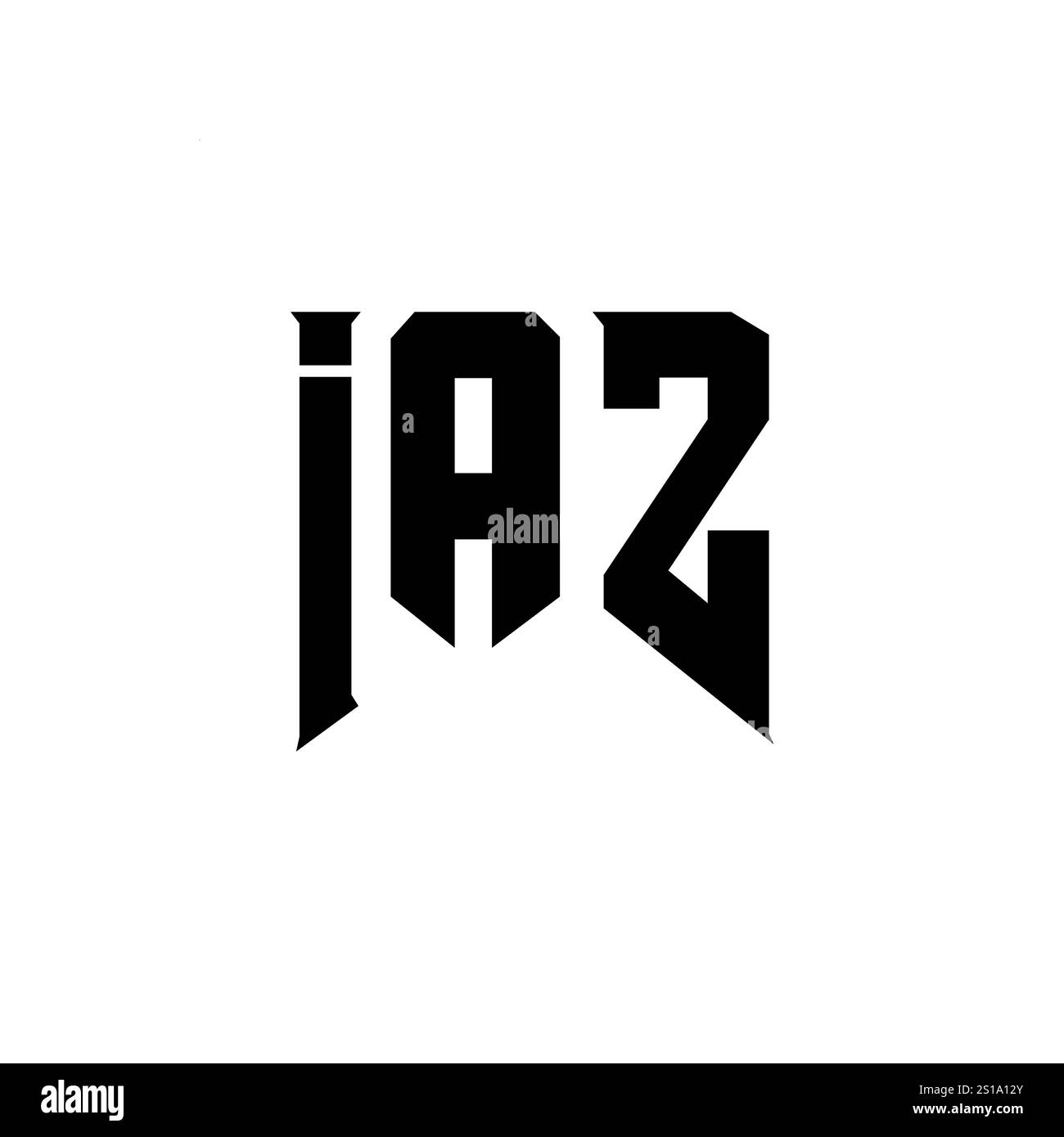 IAZ letter logo design for technology company. IAZ logo design black ...