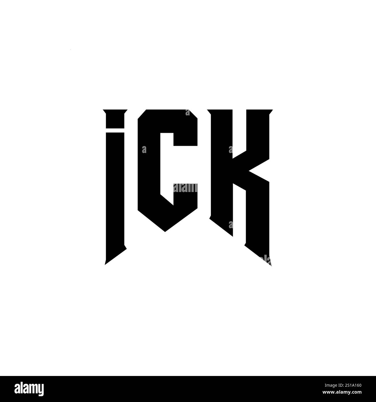 ICK letter logo design for technology company. ICK logo design black ...
