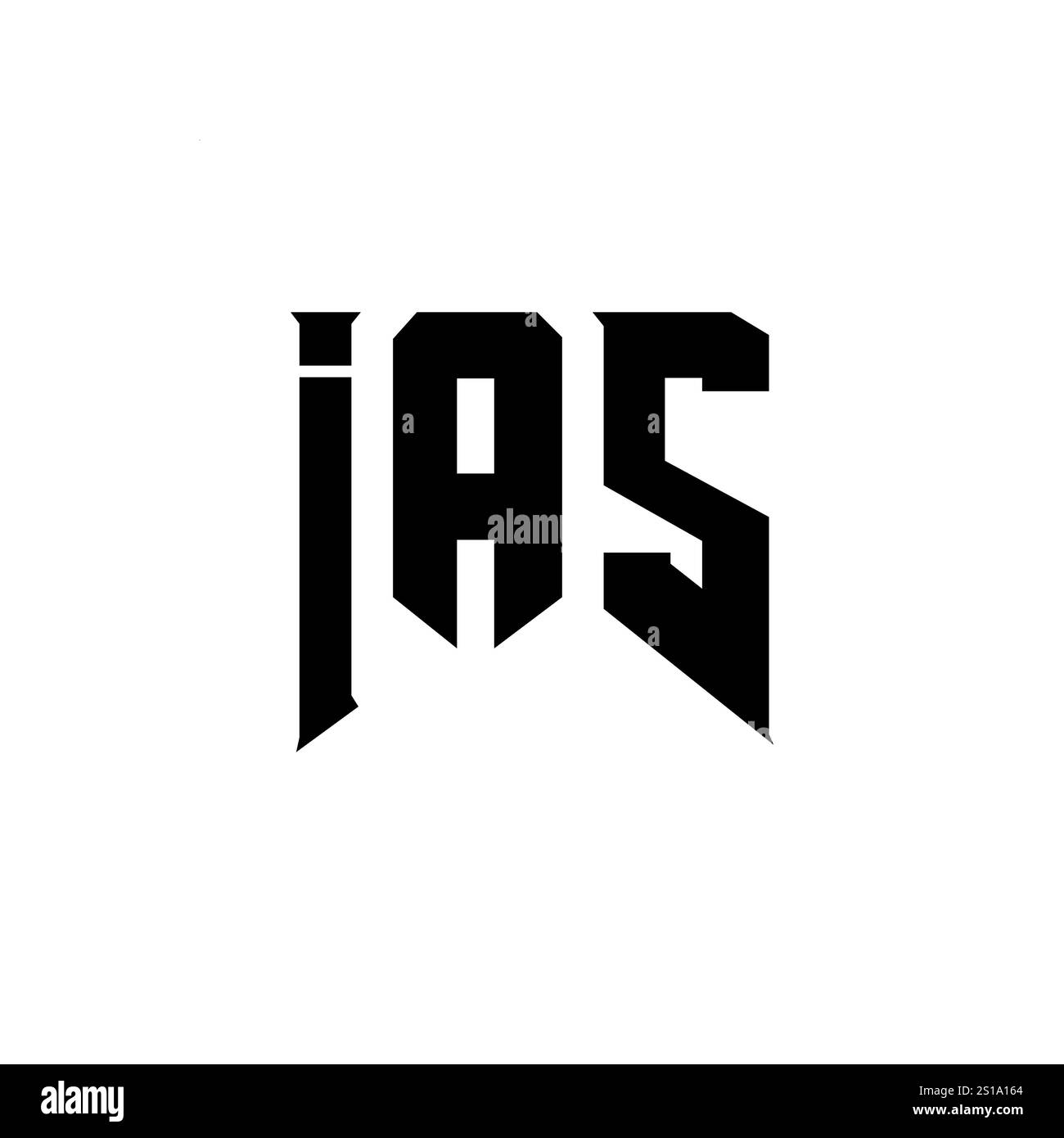 IAS letter logo design for technology company. IAS logo design black ...
