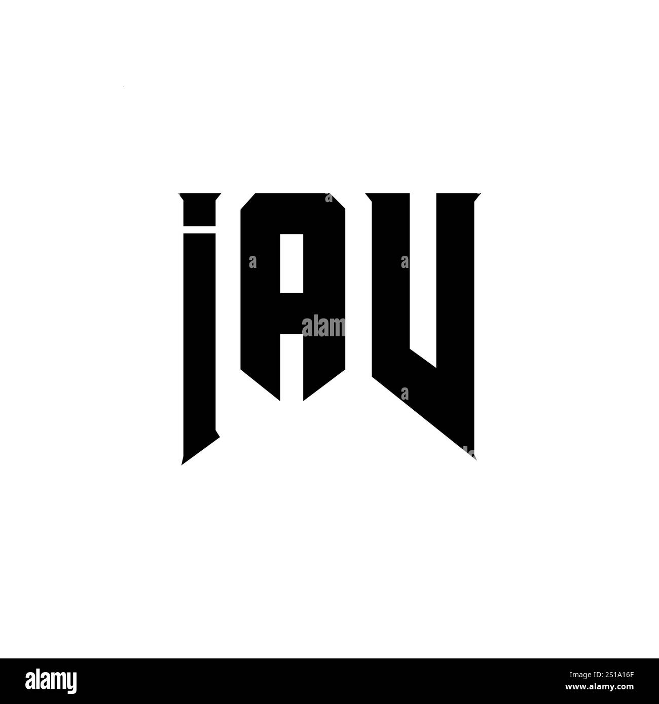 IAV letter logo design for technology company. IAV logo design black ...