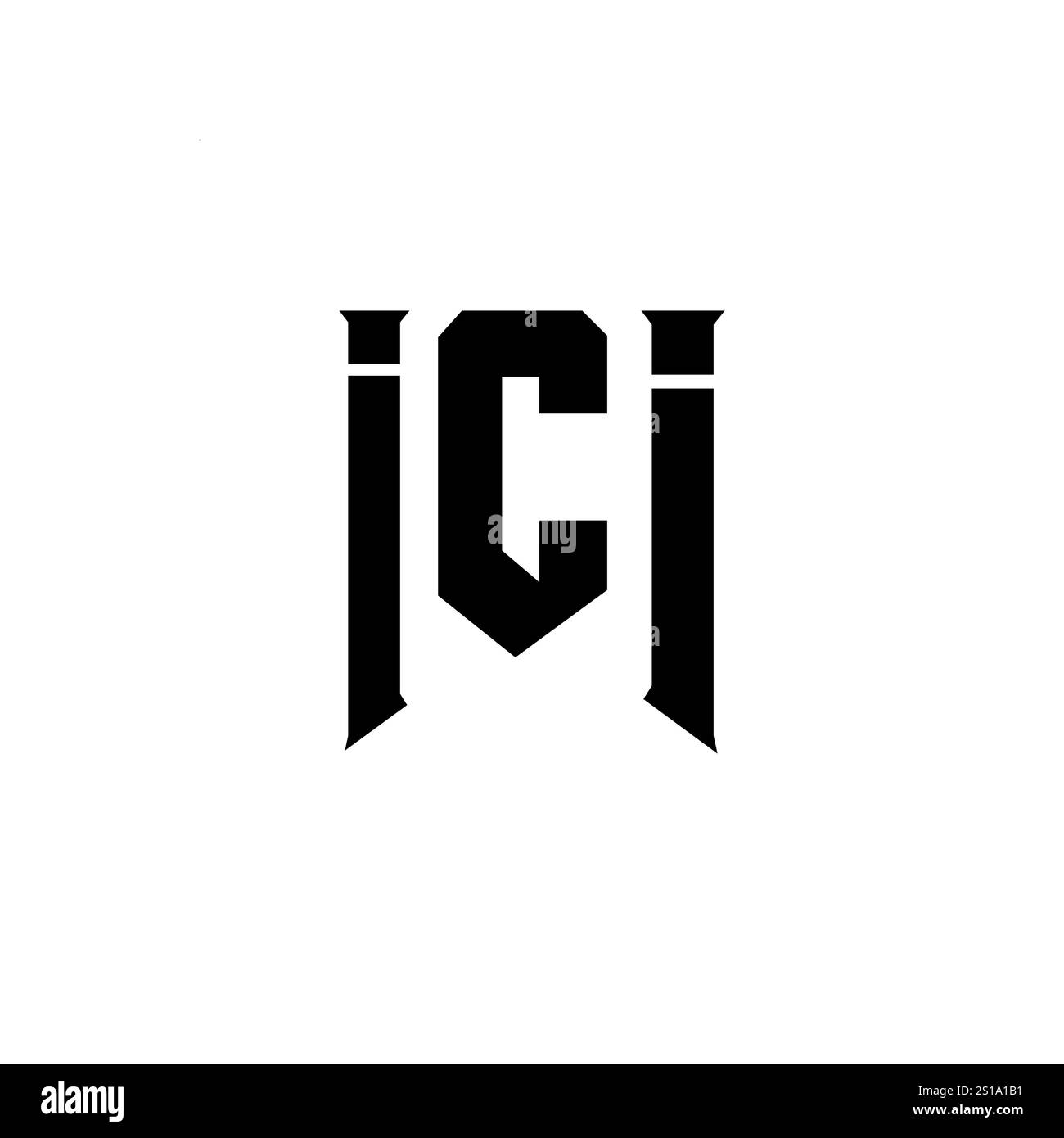 ICI letter logo design for technology company. ICI logo design black ...