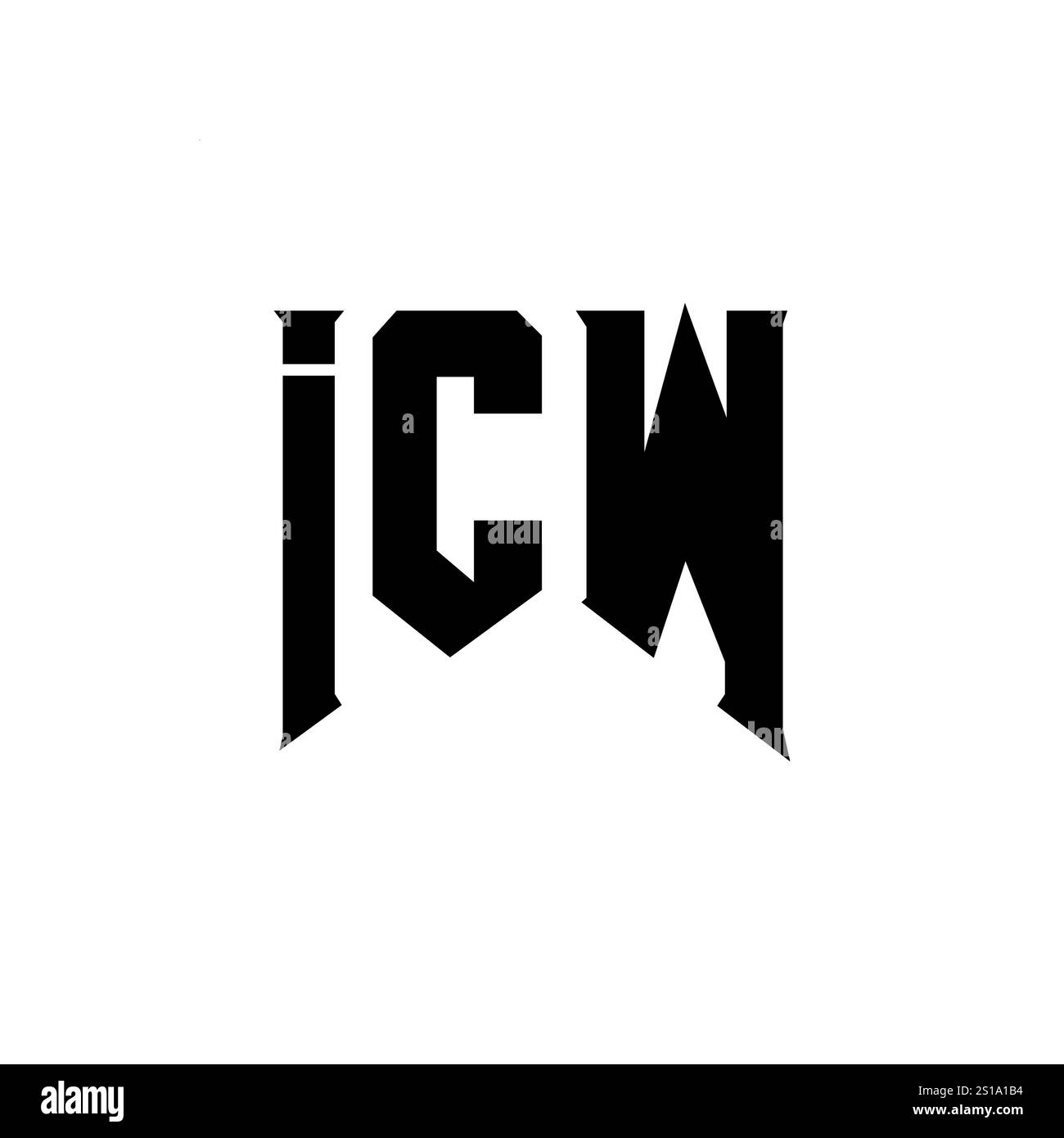 Icw logo design Stock Vector Images - Alamy