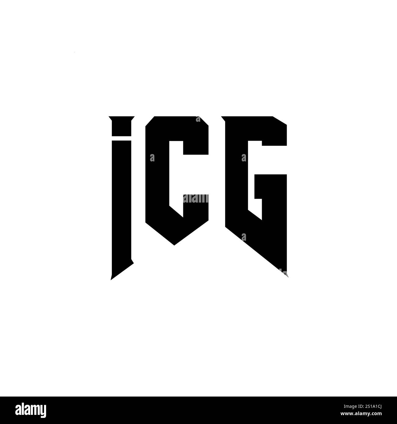 ICG letter logo design for technology company. ICG logo design black ...