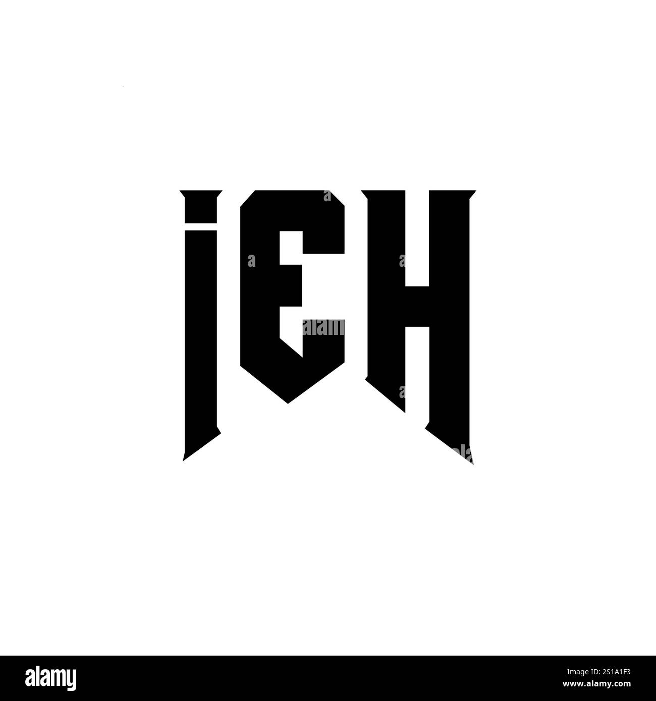 IEH letter logo design for technology company. IEH logo design black ...