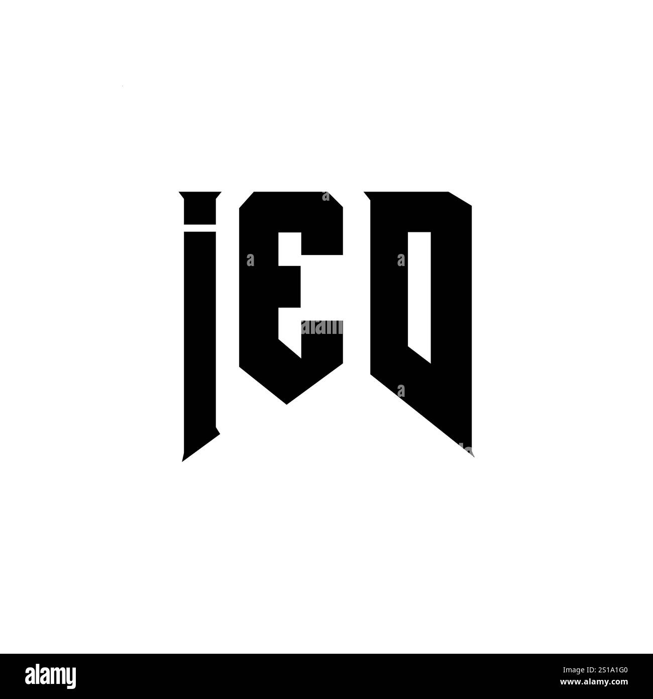 IED letter logo design for technology company. IED logo design black ...