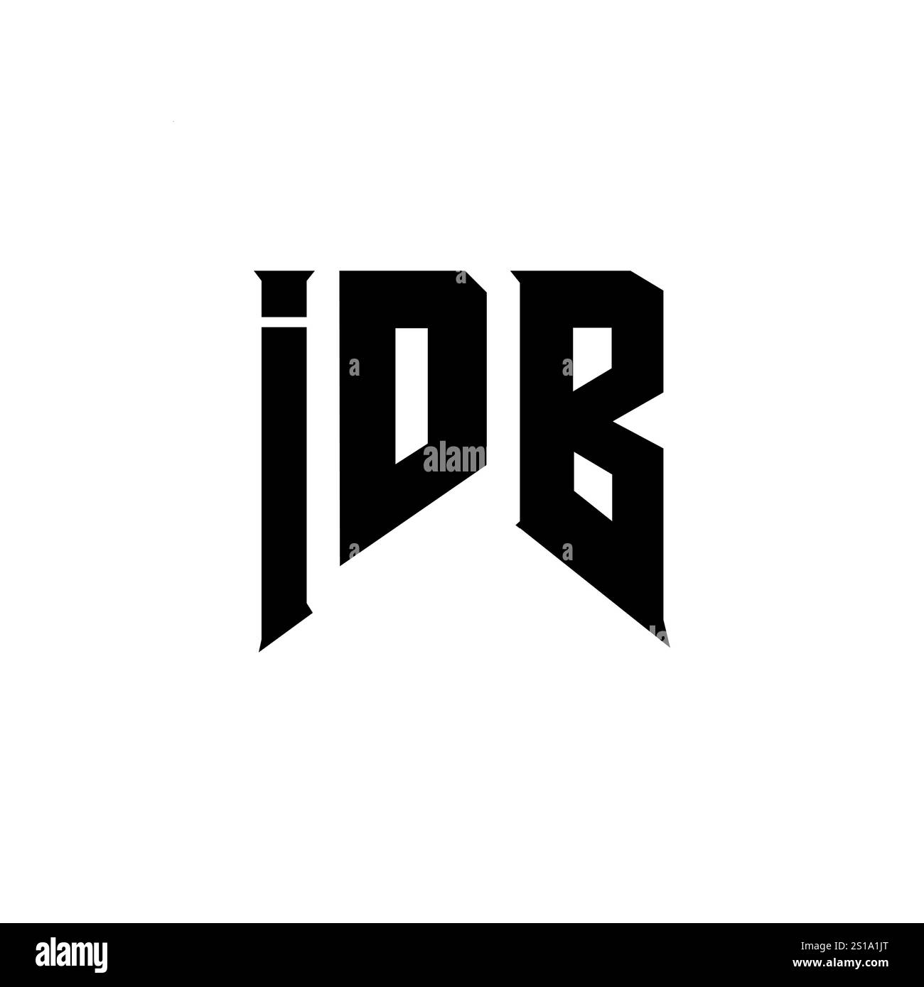 IDB letter logo design for technology company. IDB logo design black ...